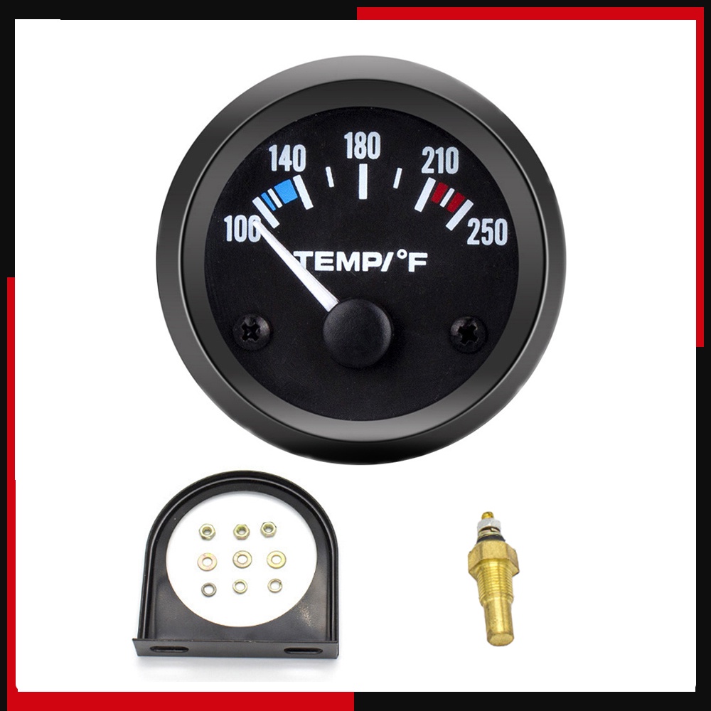 Jual 2Inch 52mm Water Temperature Gauge Universal Car Pointer Temp ...