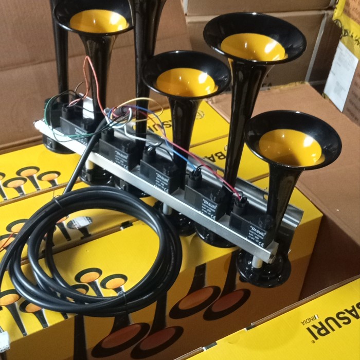 Jual Satu Set Corong Basuri V5 Klakson Telolet Basuri Air Horn V5 Sudah ...