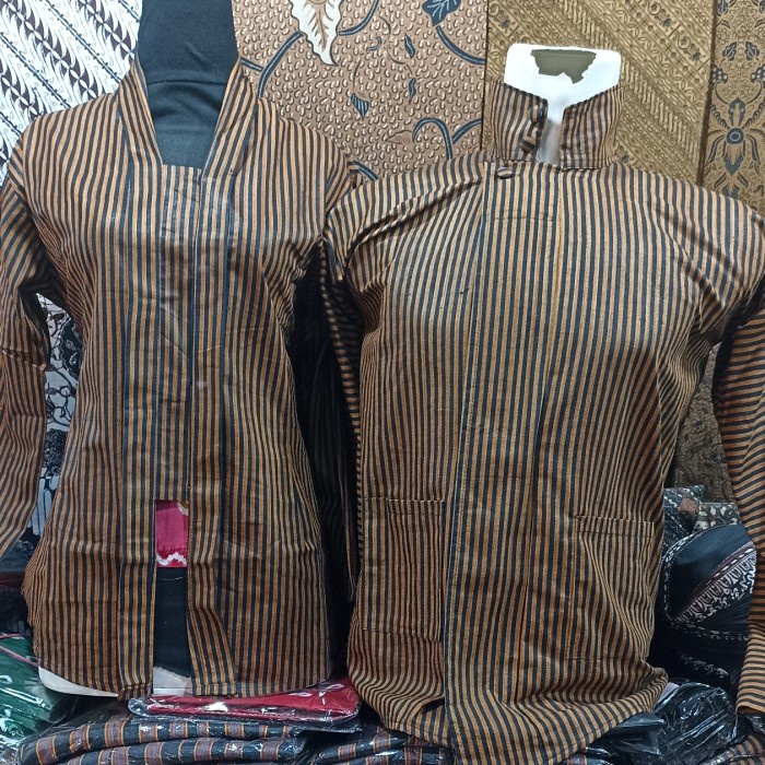Jual Baju Lurik Jawa Sorjan Kebaya Lurik Pakaian Adat Batik Jogja Ready | Shopee Indonesia