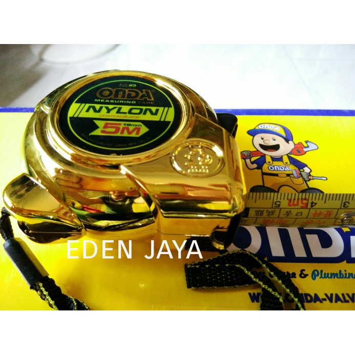 Jual Meteran 5 meter Antik ONDA HONGSUI Warna Gold (warna mas) | Shopee ...