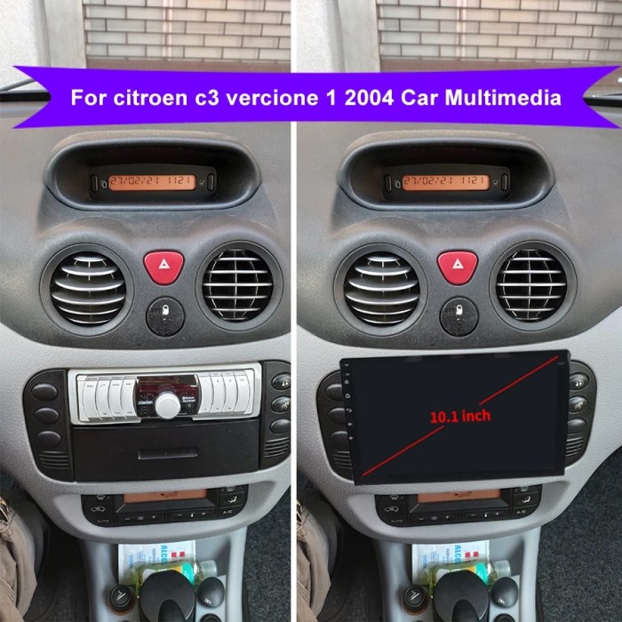 Jual 128GB Rom Car Radio For Citroen C3 Vercione Android 13 2004 GPS ...