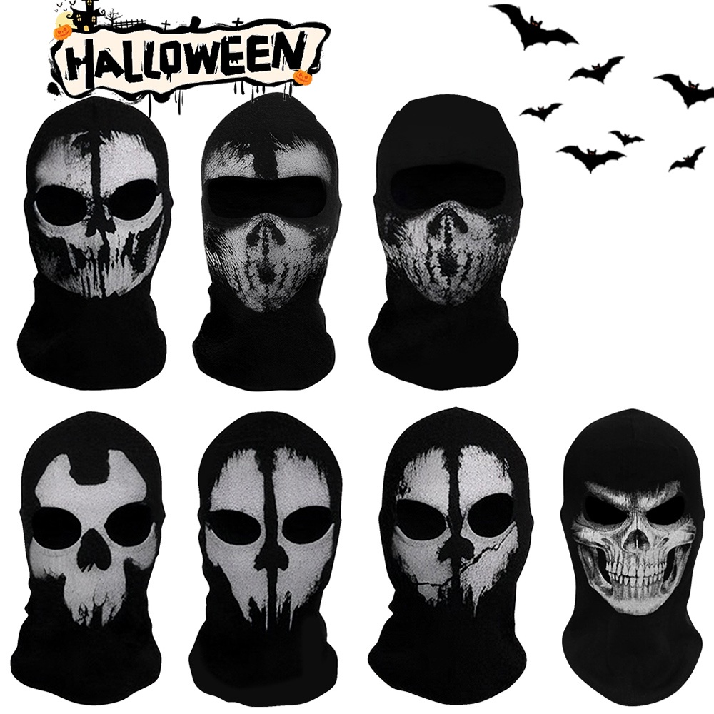 Jual Ghost Skull Balaclava Skeleton Full Face Mask Motorcycle Helmet ...