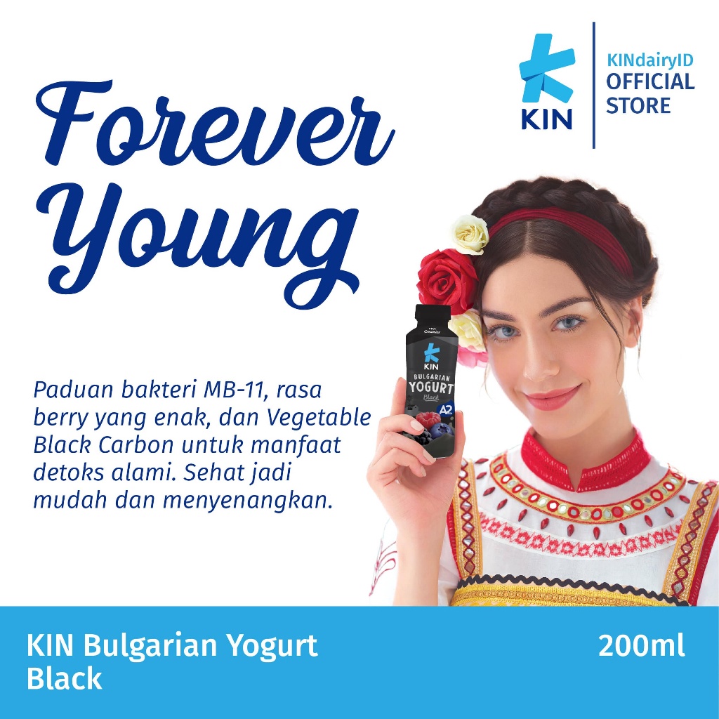 Jual KIN BULGARIAN YOGURT BLACK (6x200 ML) | Shopee Indonesia