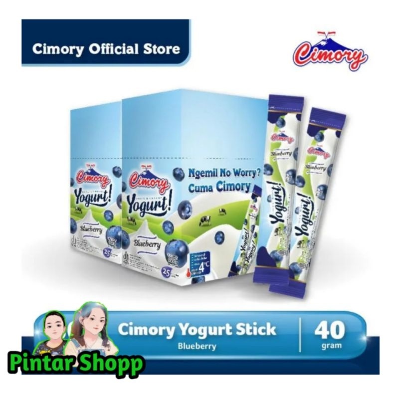 Jual isi 20 pcs cimory yogurt stick varian rasa blueberry strawberry ...