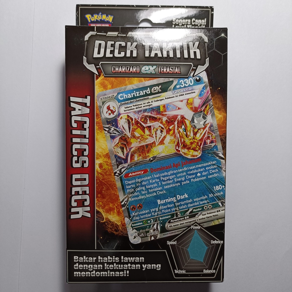 Jual Deck Taktik Charizard EX Terastal Kartu Pokemon TCG Original Indonesia | Shopee Indonesia
