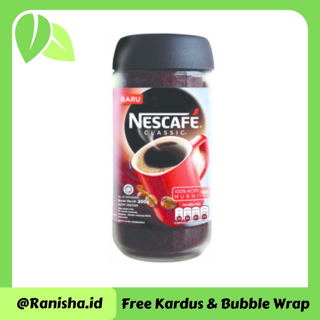 Jual Nescafe Kopi Instant Classic Botol 200G | Shopee Indonesia