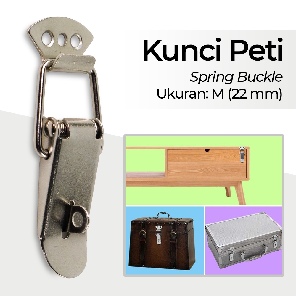 Jual Uxcell Kaitan Peti Grendel Koper Spring Lock Buckle Stainless ...
