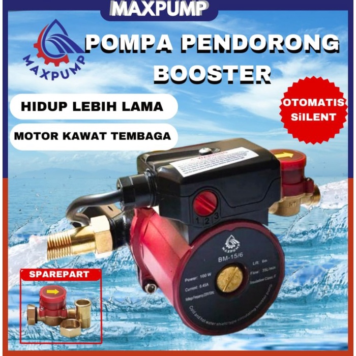 Jual Pompa Pendorong / Pompa Booster Otomatis Silent + Flow Switch Satu Set | Shopee Indonesia