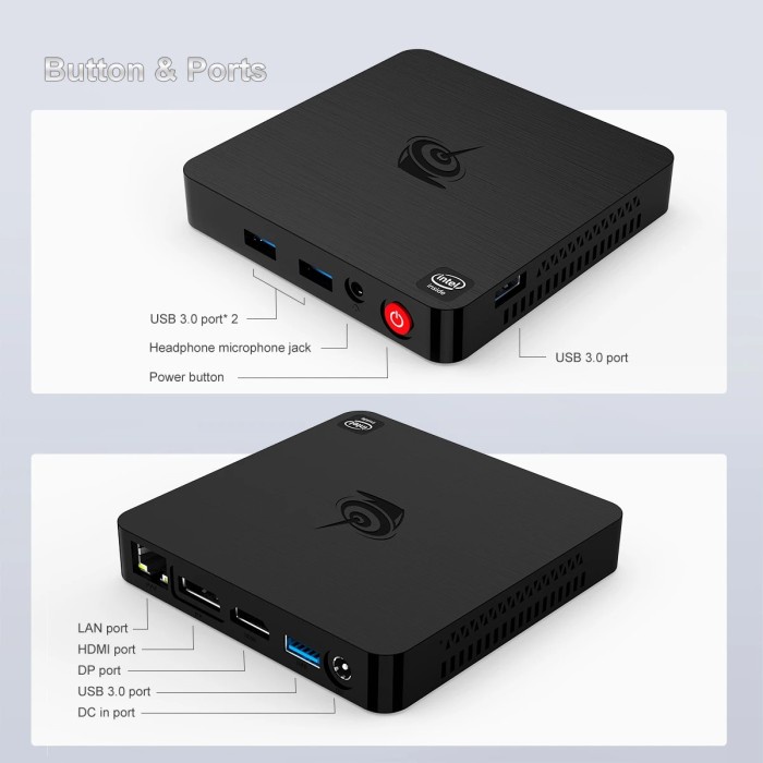 Jual Mini Pc Beelink T4 New Version X5 Z8500 4/64Gb Hdmi 4K Windows 10 ...