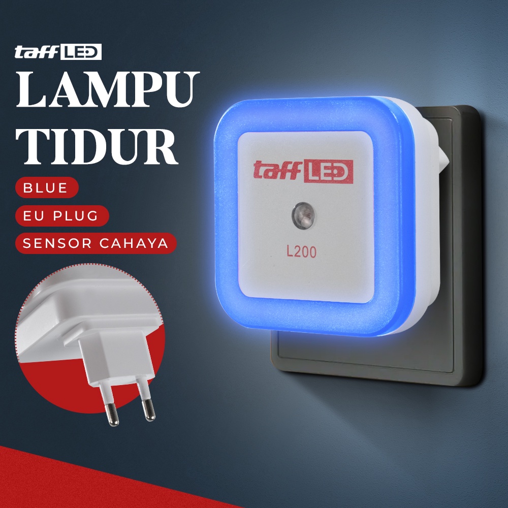 Jual Lampu Tidur Sensor Cahaya LED EU Plug Cool White 250V 0.5W ...