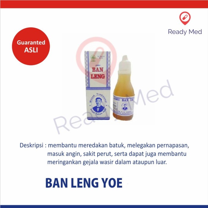 Jual NEW JAMU BAN LENG 50 ml, 100 ml minyak tradisional | Shopee Indonesia