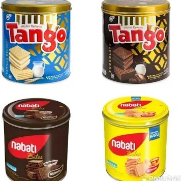 Jual 2Kaleng Wafer Tango / Wafer Nabati Kaleng / Snack Lebaran Kaleng ...