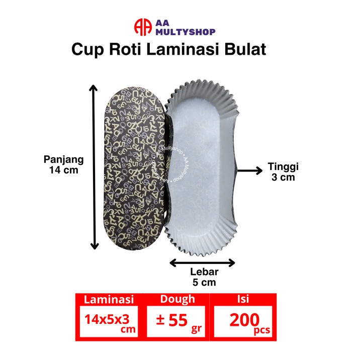 Jual paper cup case OVAL 1 roll isi 200 pcs ( letter brown ) | Shopee ...