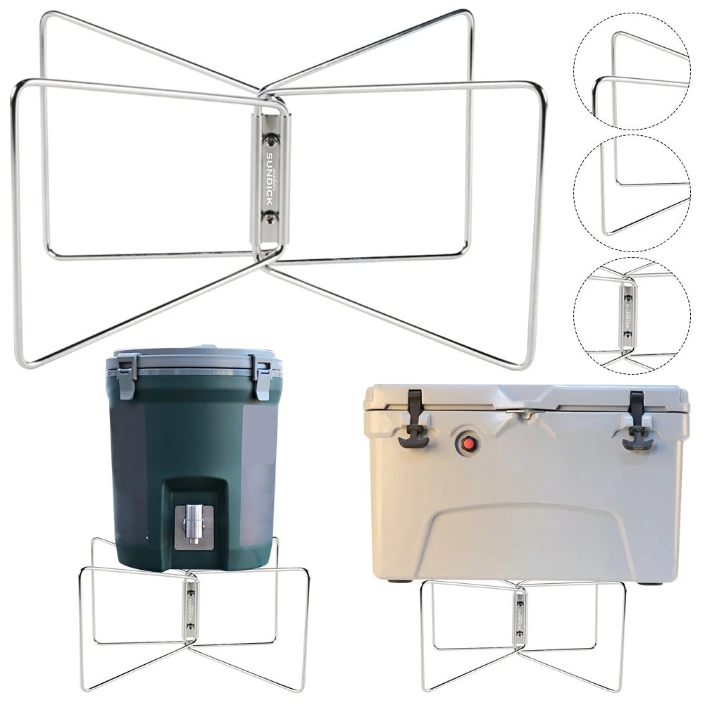 Jual Portable Fridge Ice Box Stand Camping Folding Cooler Stand Frame ...