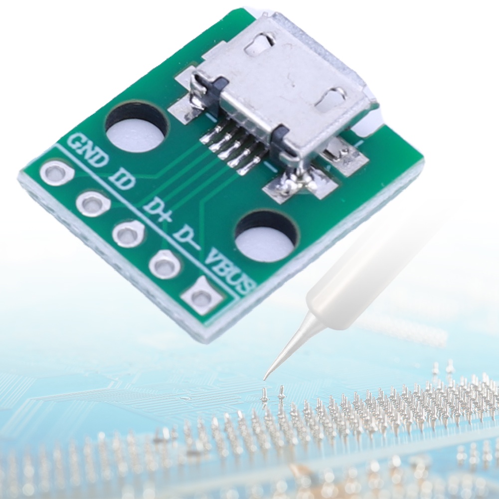 Jual Mini Micro USB To DIP Adapter 5pin Female Connector B Type PCB ...