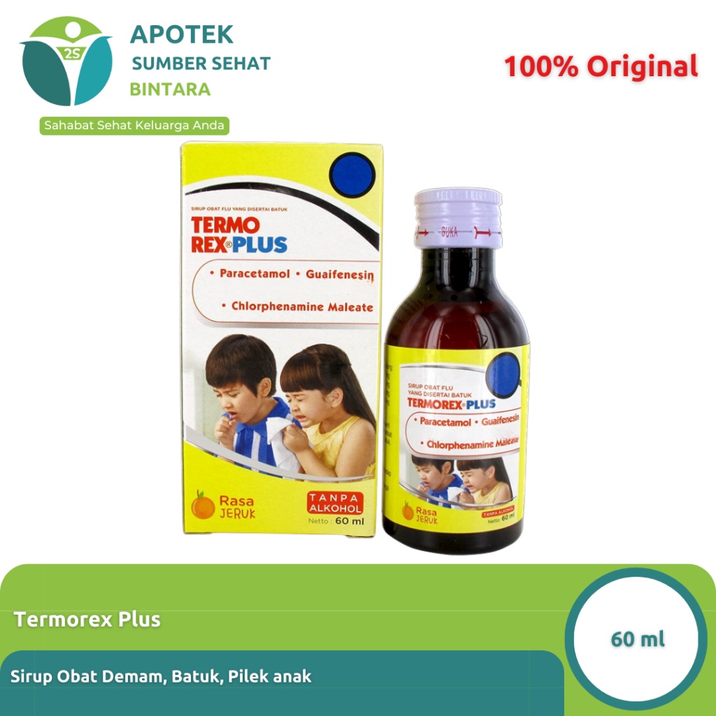 Jual Termorex Plus Obat Batuk Pilek 60 ml | Shopee Indonesia