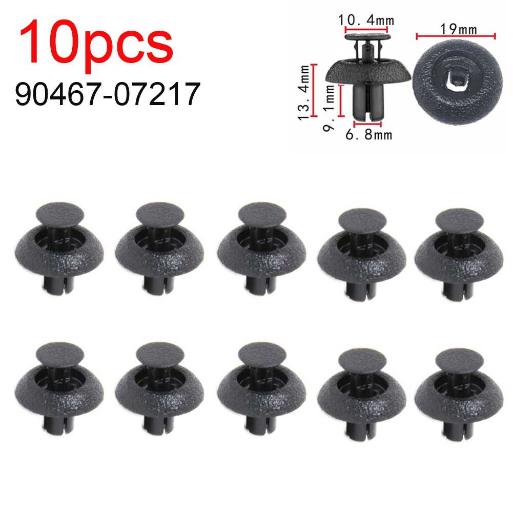 Jual 10Pcs 7Mm Hole Car Clips Engine Cover Clip Radiator Support Clip ...