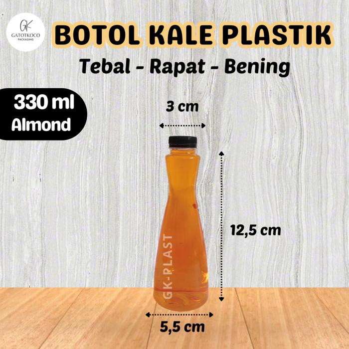 Jual Botol Kale/Botol plastik/Botol jamu /Botol almond 250ML 330ML 500ML 1000ML | Shopee Indonesia