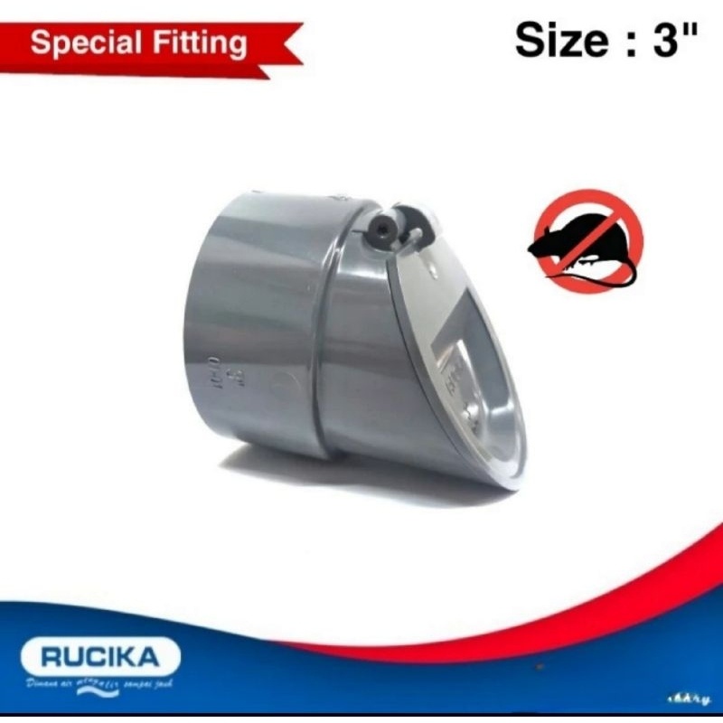 Jual back flow Valve RUCIKA 3" inch PVC | Shopee Indonesia