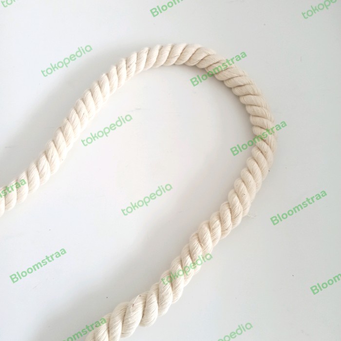 Jual TALI TAMBANG KATUN 15MM TWIST 15 MM TALI TAS BULAT COTTON ROPE 1 ...