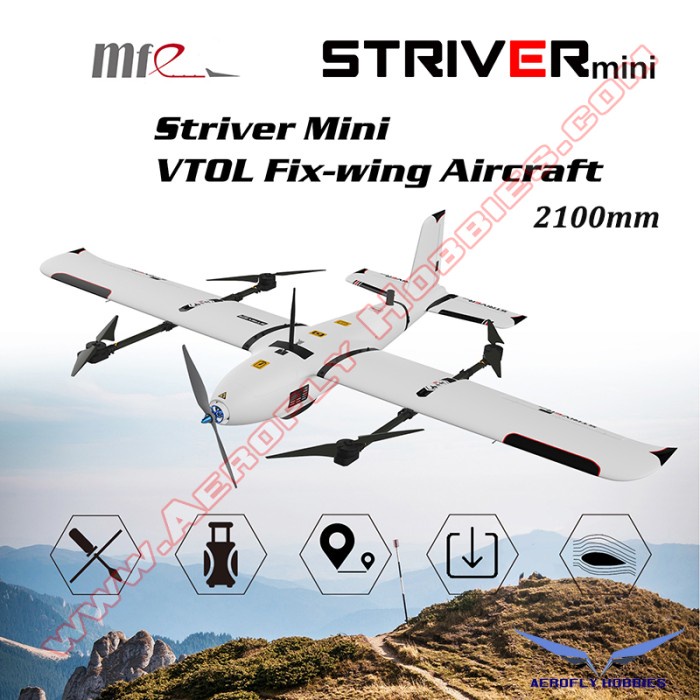 Jual MFE Striver Mini 4+1 VTOL UAV Airplane Kit Version (Airframe Only ...