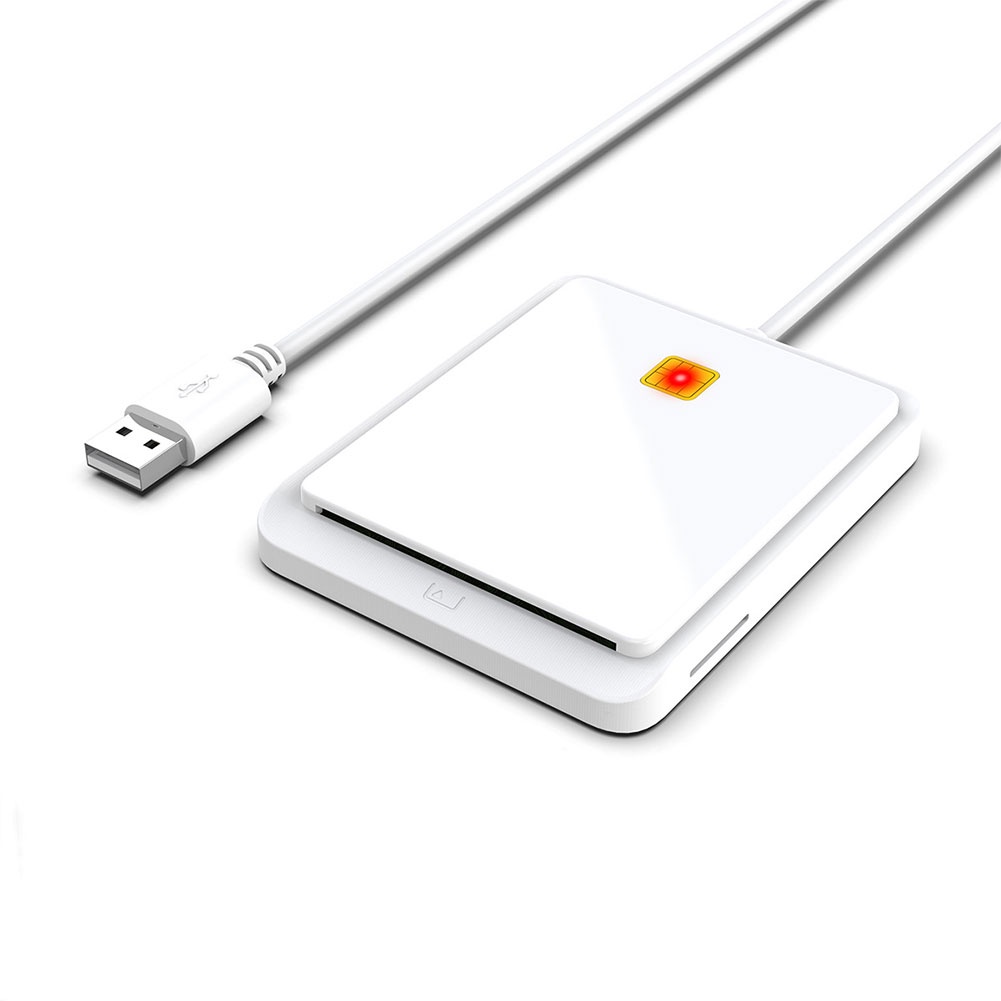 Jual US2.0 Smart Card Reader for Bank ID Card Reader for Windows 7 8 10 ...