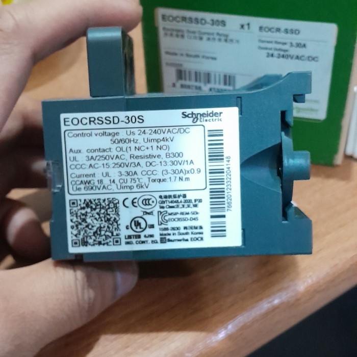 Jual ELECTRONIC OVERCURRENT RELAY EOCRSSD-30S SCHNEIDER ORIGINAL | Shopee Indonesia