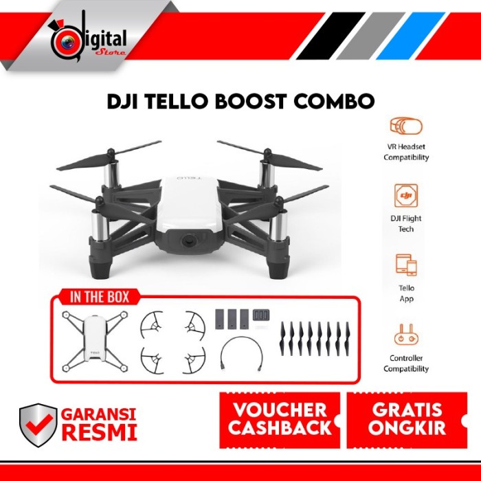 Jual DJI Tello Boost Combo / Drone Tello Boost Combo Garansi Resmi DJI ...