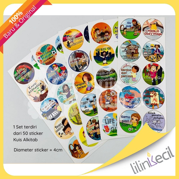Jual Sticker Kuis Alkitab/Stiker Anak/Sticker Rohani Kristen | Shopee ...
