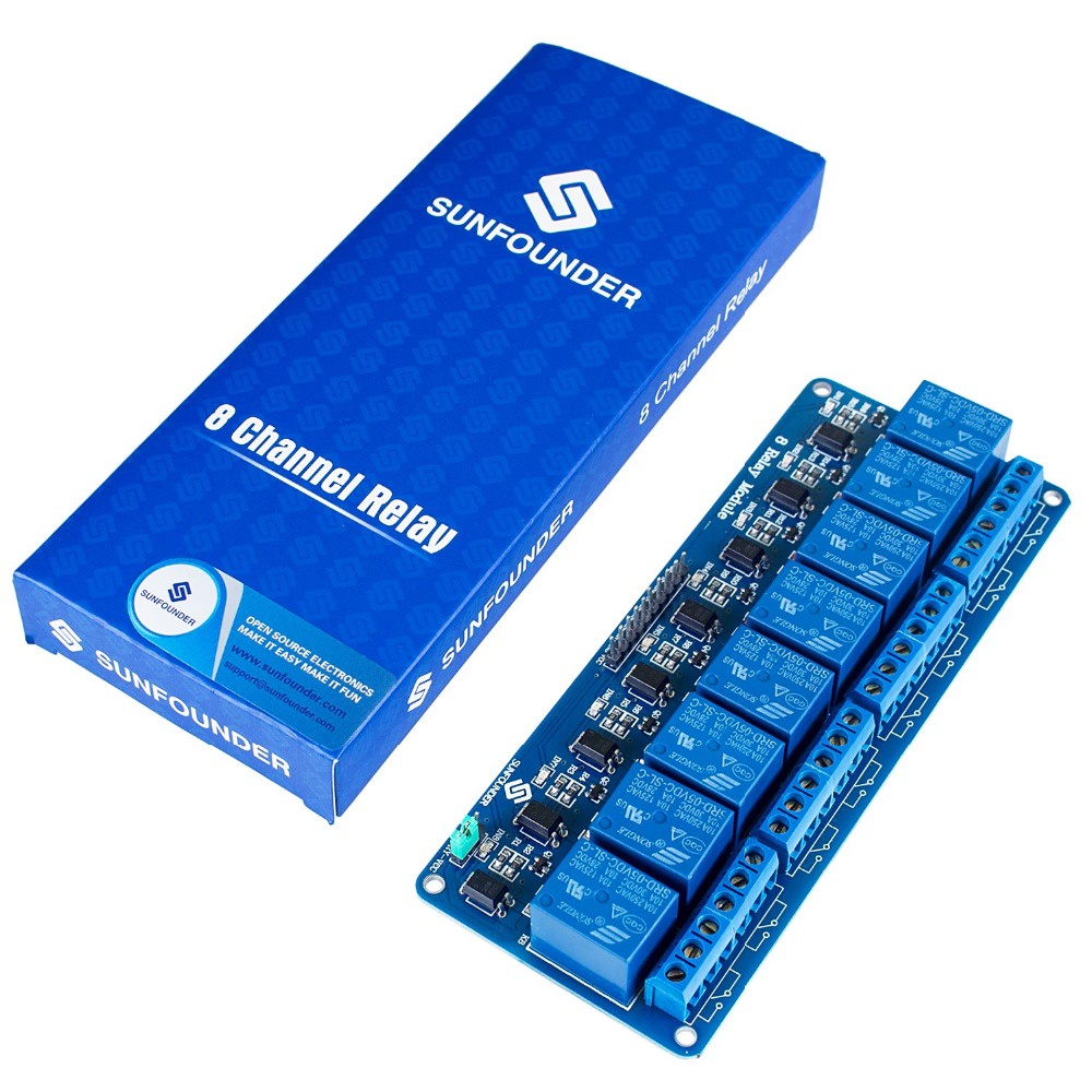 Jual NEW SunFounder 4 Channel 5V Relay Shield Module for Arduino UNO R3 MEGA 2560 1280 DSP ARM ...
