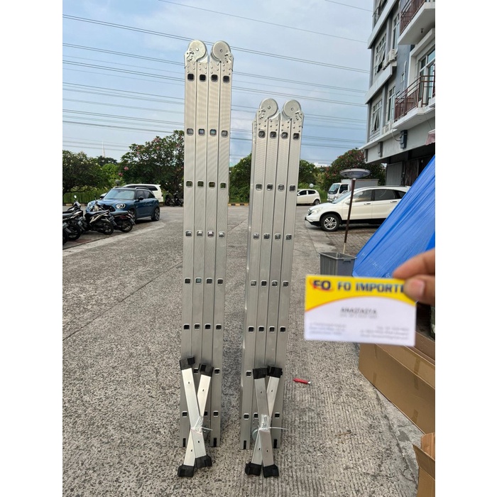 Jual TANGGA lipat MULTIFUNGSI 9.2m multipurpose 9,2 m alumunium TANGGA ...