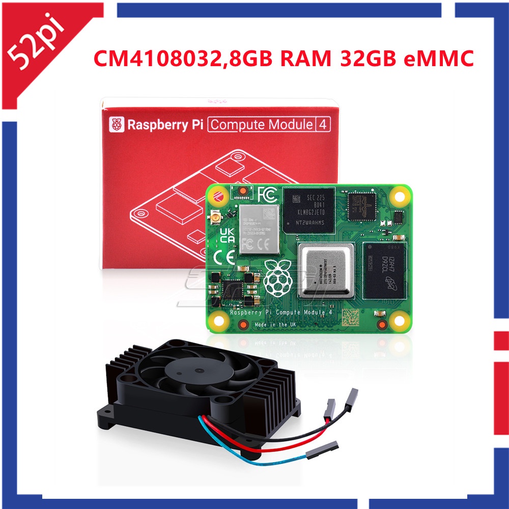 Jual NEW In Stock! Raspberry Pi CM4108032,8GB RAM 32GB eMMC, 2.4/5.0GHz ...