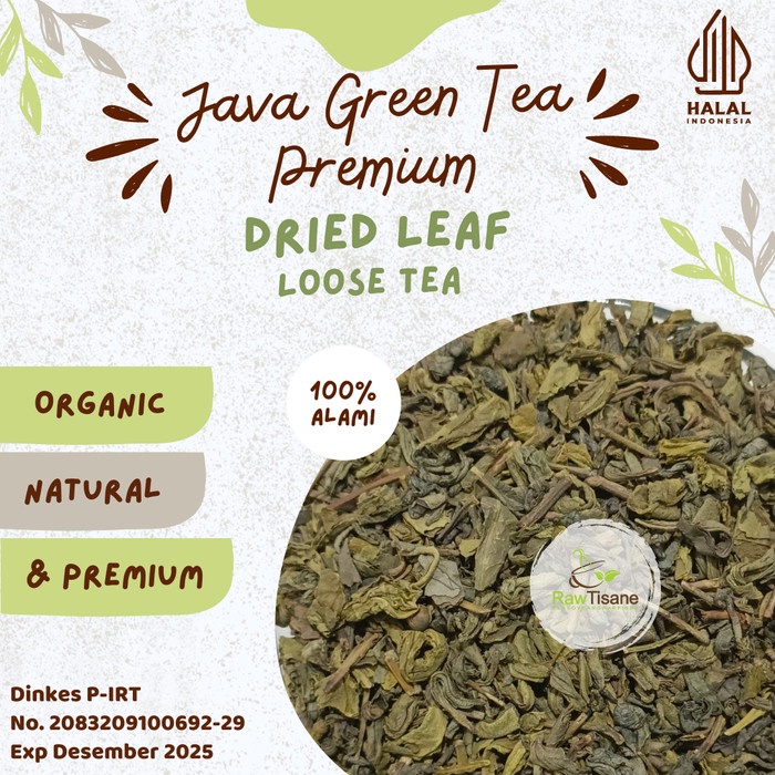 Jual BEST !! JAVA GREEN TEA : TEH HIJAU JAWA PURE 100% ORGANIC (50 GRAM ...