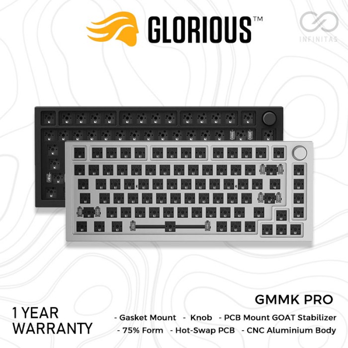 Jual [Expert] Glorious GMMK PRO 75% Barebone Mechanical Keyboard Kit ...