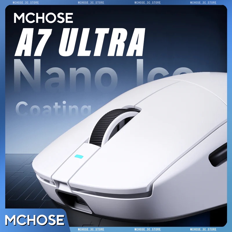 Jual Mchose A7 Ultra Wireless Gaming Mouse Pixart3950 High-Precision Sensor Lightweight Design ...