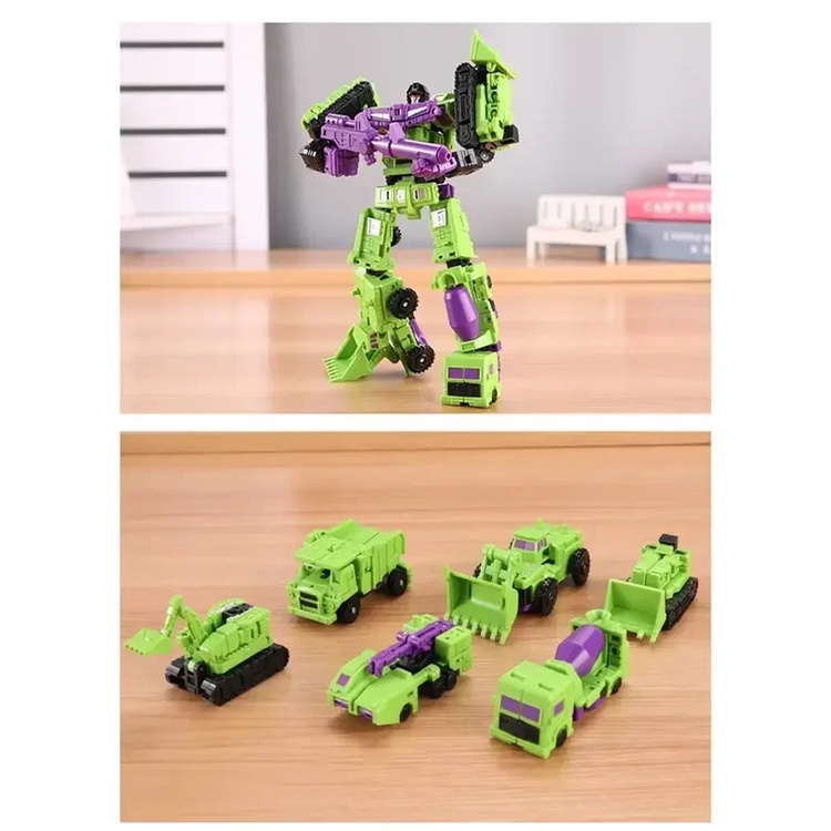 Jual Transformation 6 in 1 Model MINI Devastator 21CM Action Figure ...