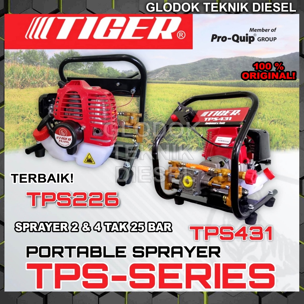Jual TIGER MESIN SEMPROT AIR PERTANIAN PORTABLE SPRAYER SERBAGUNA 4 TAK ...