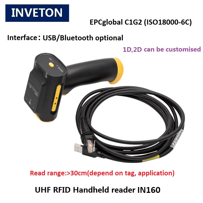 Jual Uhf Rfid Handheld Reader Uhf Scanner 2D Barcode Scanning Gun Rfid ...