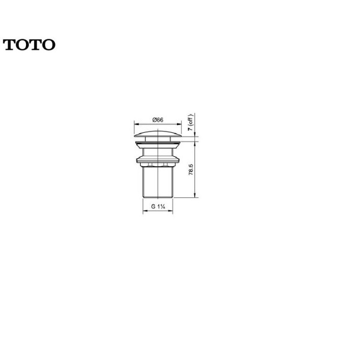 Jual Unik Afur Wastafel Toto T6Jv2N / Afur Wastafel Pencet Toto / Afur Pop Up | Shopee Indonesia