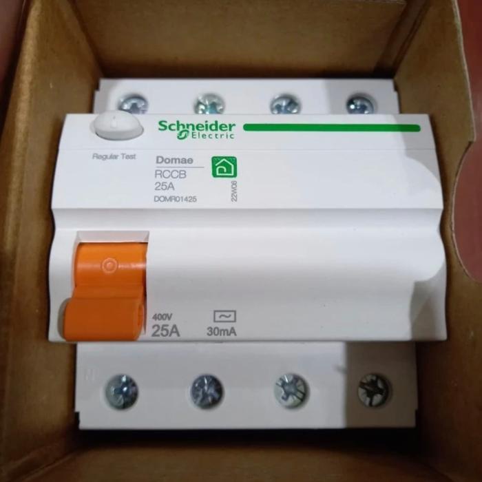 Jual TOP ELCB SCHNEIDER DOMAE 25A 3PHASE 300MA/30MA 25A 4PHASE ELCB 4 ...