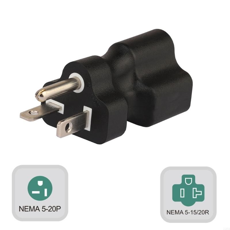 Jual 5HA 3Pin Nema 5-20P Socket Converter Computer Power Cable Adapter ...