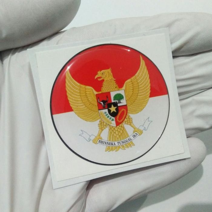 Jual Mntb" Stiker Timbul Logo Bendera Merah Putih Bulat | Shopee Indonesia