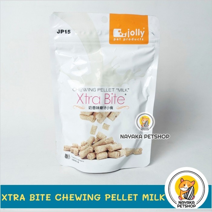 Jual NEW PREMIUM SNACK Hamster Pelet Susu 200 gr Jolly Xtra Bite ...