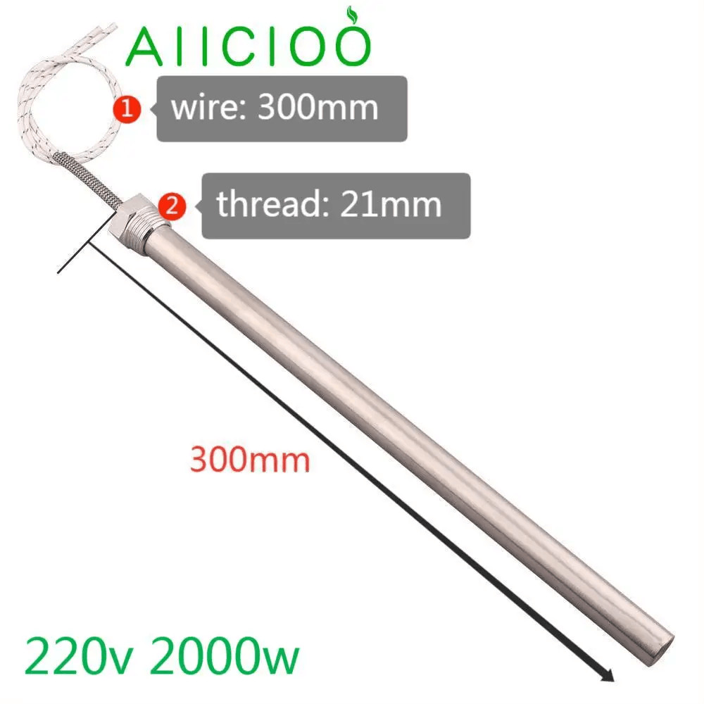 Jual Cartridge Tubular Heater 220v DN15 Cylindrical Immersion Solar ...