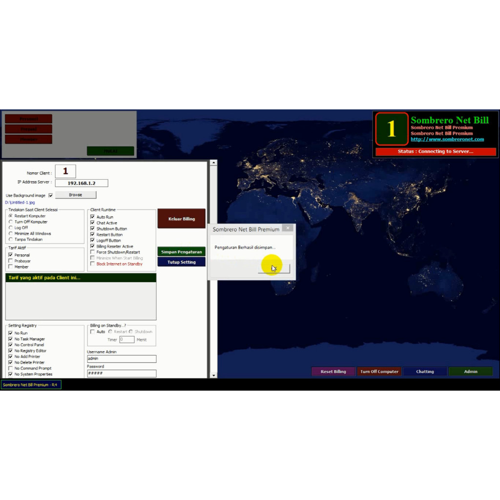 Jual Software Aplikasi billing warnet Sombrero Net Bill Premium R4 | Shopee Indonesia