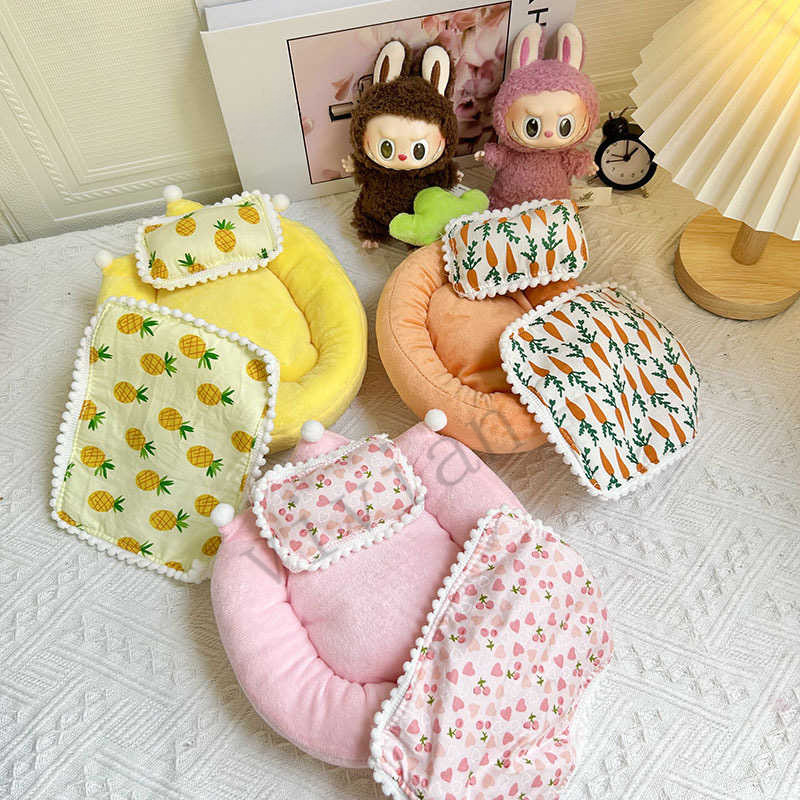 Jual Doll Bed For Labubu Bed Contain 2 Pillows Sleeping Bag 1/12 Bjd ...
