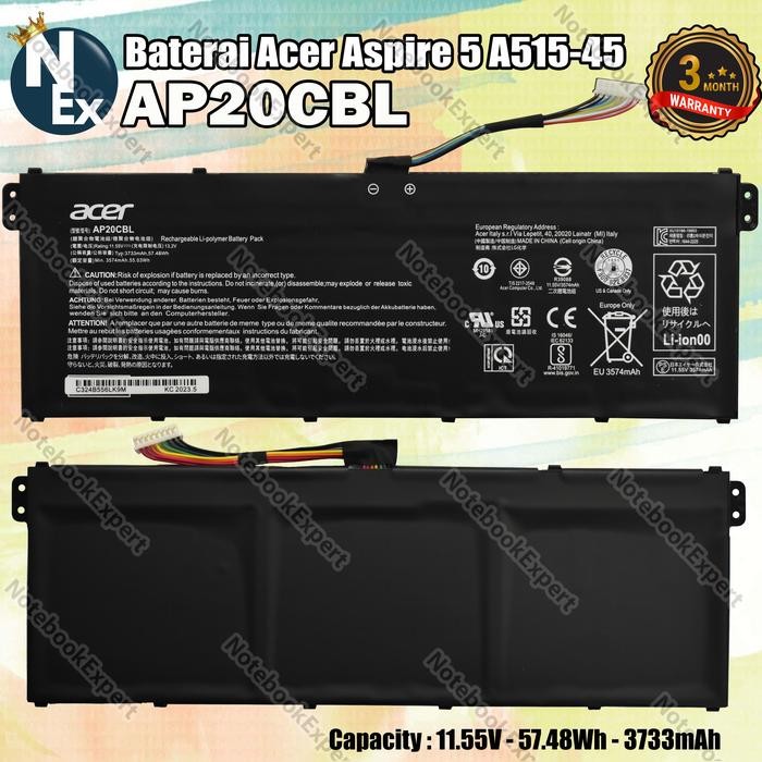 Jual Baterai Acer Aspire 5 A515-45 7 A715-42G Swift 3 SF314-511 AP20CBL ...