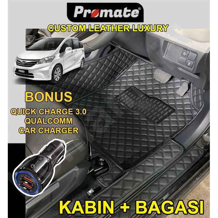 Jual Karpet Mobil FREED PROMATE 7D Custom Leather Luxury 3brs+bagasi ...