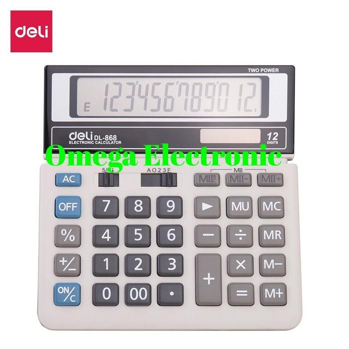 Jual ORIGINAL Calculator DL-868 - Kalkulator Desktop Meja Kantor 868 ...
