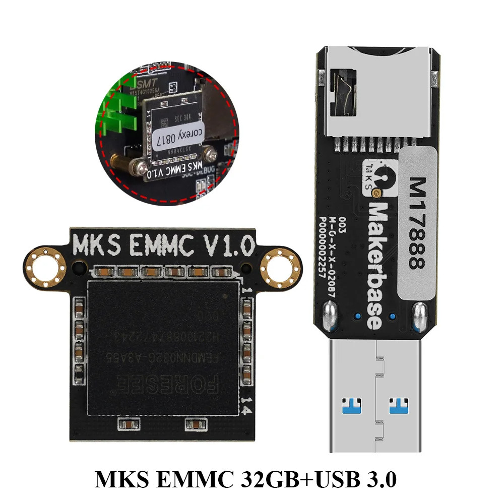 Jual New Makerbase MKS EMMC Module Micro SD 32GB TF Card For KLP1/ KP3S ...